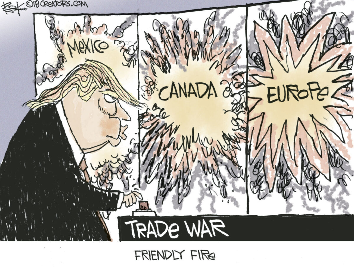 Cartoon: Trade war with allies | News, Sports, Jobs - Daily Herald